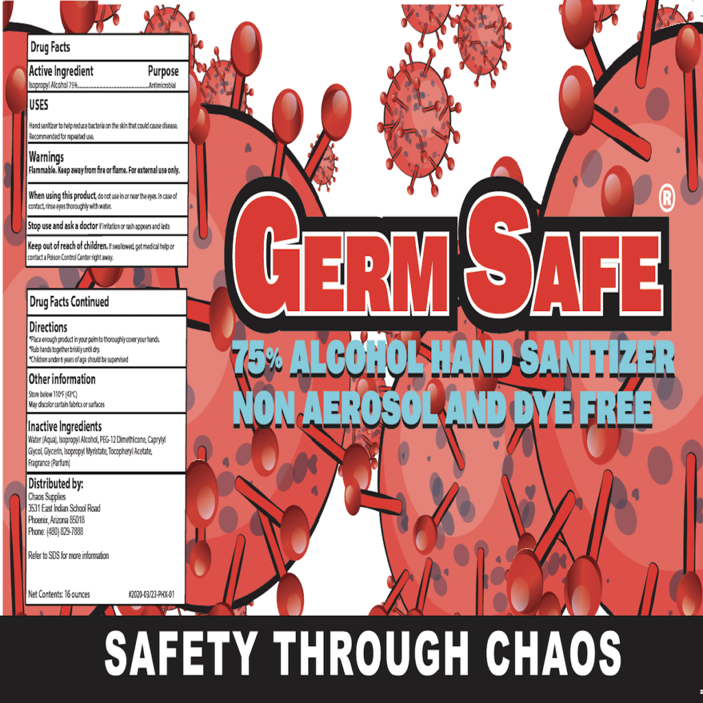 Germ Safe Hand Sanitizer – Knowledge Center by ChaosRXOptics